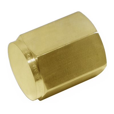 PIPE CAP, 1/4" NPT, BRASS | PG Flowteknik Webshop